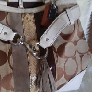 Coach | Bags | Coach Hampton Pythonleather Satchel | Poshmark